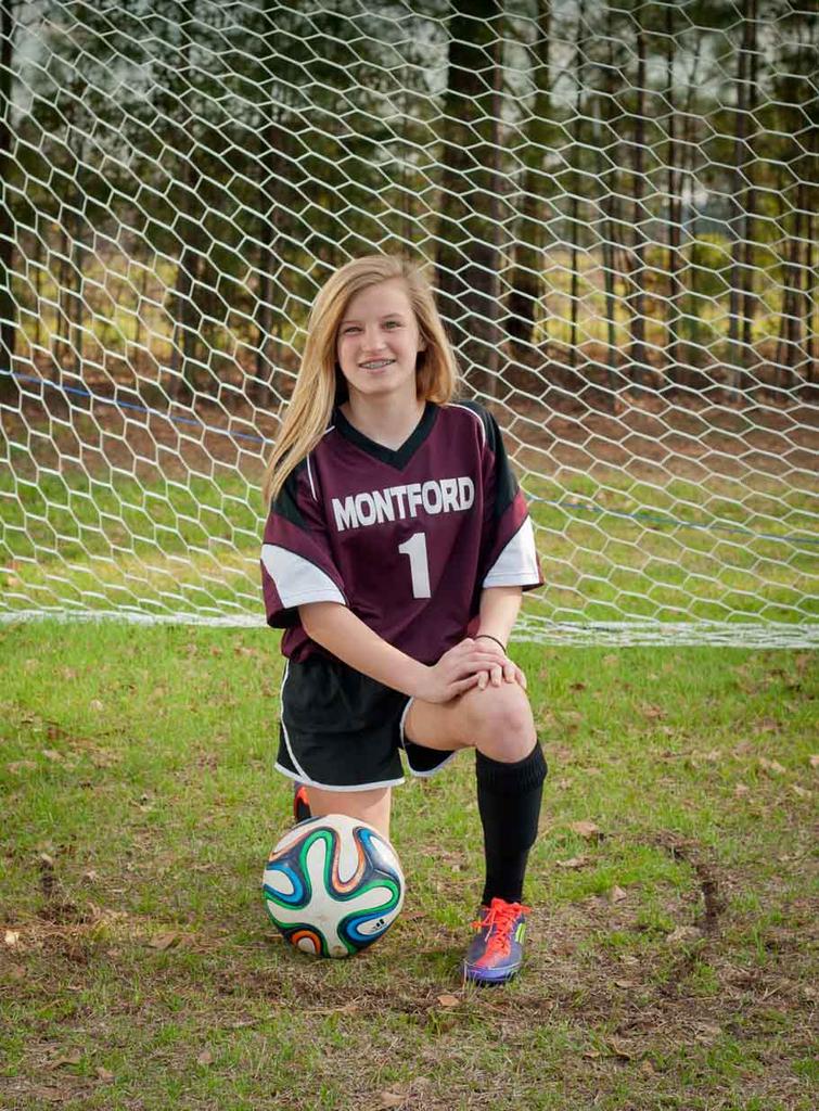 Middle School Girls Soccer Team Portraits